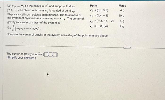 Solved Let v1,…,vk be the points in R3 and suppose that for | Chegg.com