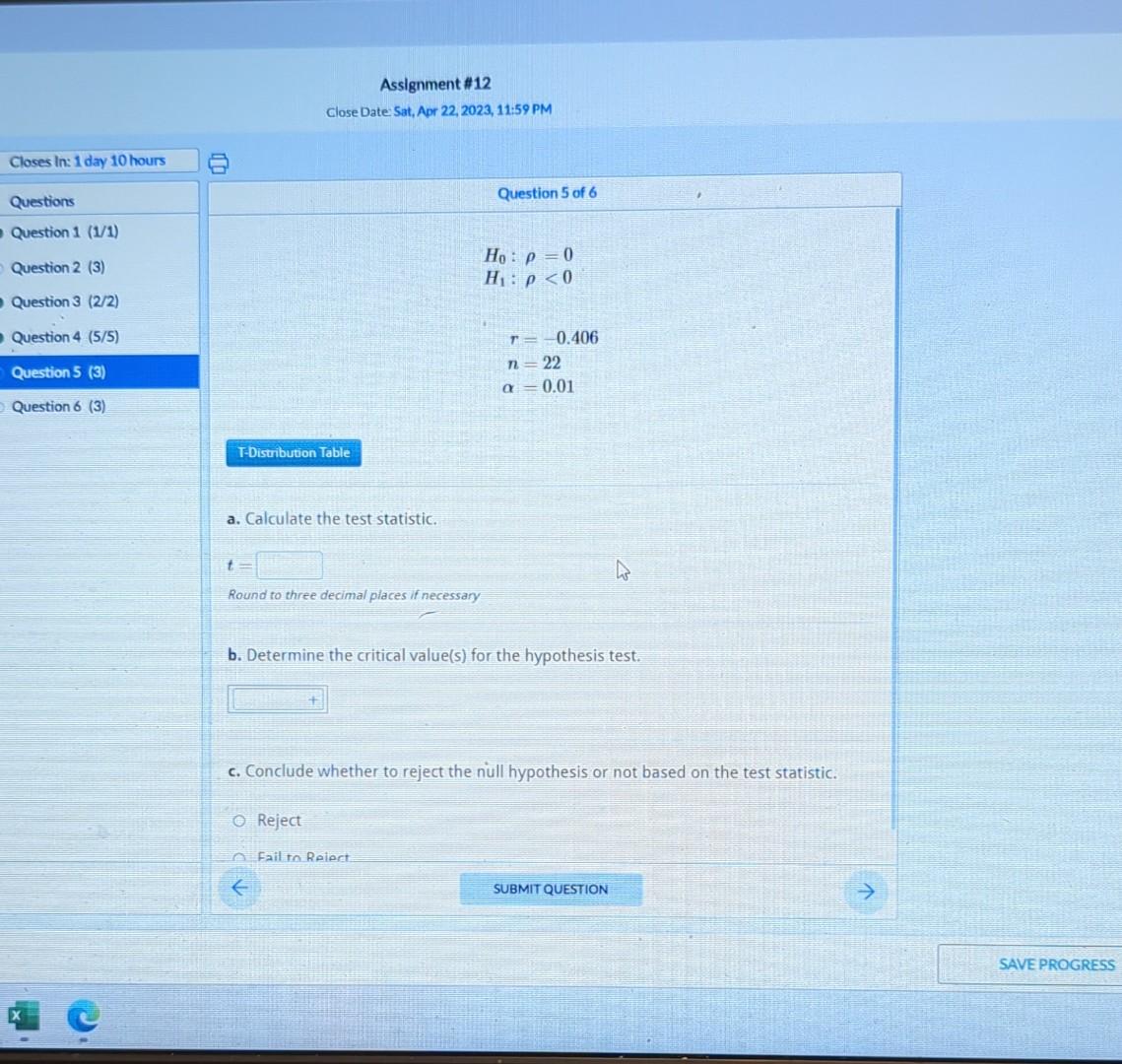 Solved Assignment \#12 Close Date Sat, Apr 22, 2023, 11:59 | Chegg.com