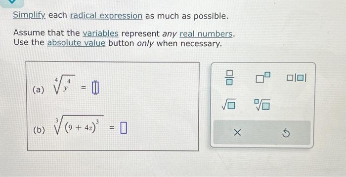 Solved Simplify each radical expression as much as possible. | Chegg.com