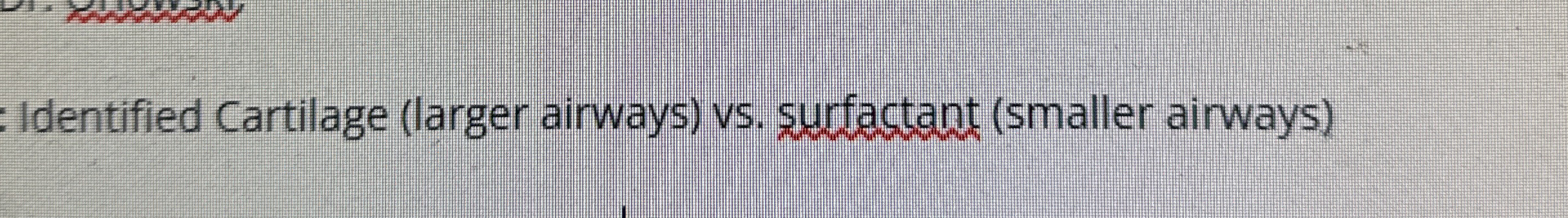 Solved Identified Cartilage (larger airways) ﻿vs. | Chegg.com