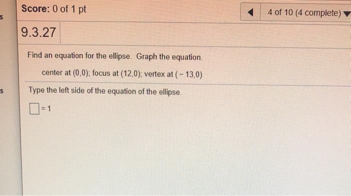 Solved NO 80 Homework: Homework 9.3 Score: 0 of 1 pt 3 of 10 | Chegg.com