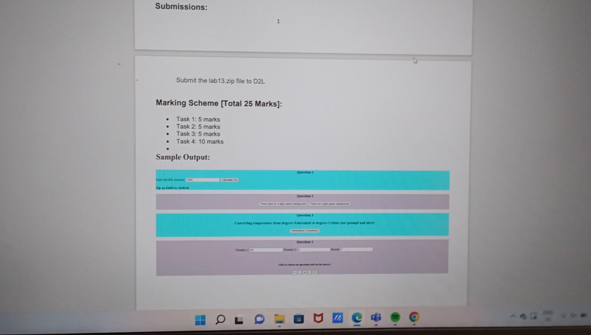 Solved Readings: Class Material/Notes Lab Procedure: Create | Chegg.com