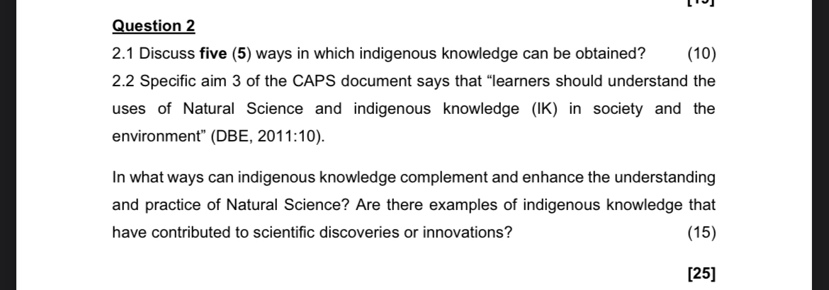 Solved Question 22.1 ﻿Discuss five (5) ﻿ways in which | Chegg.com