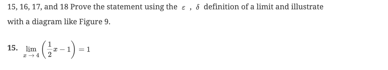 Solved 15,16,17, ﻿and 18 ﻿Prove the statement using the ε,δ | Chegg.com
