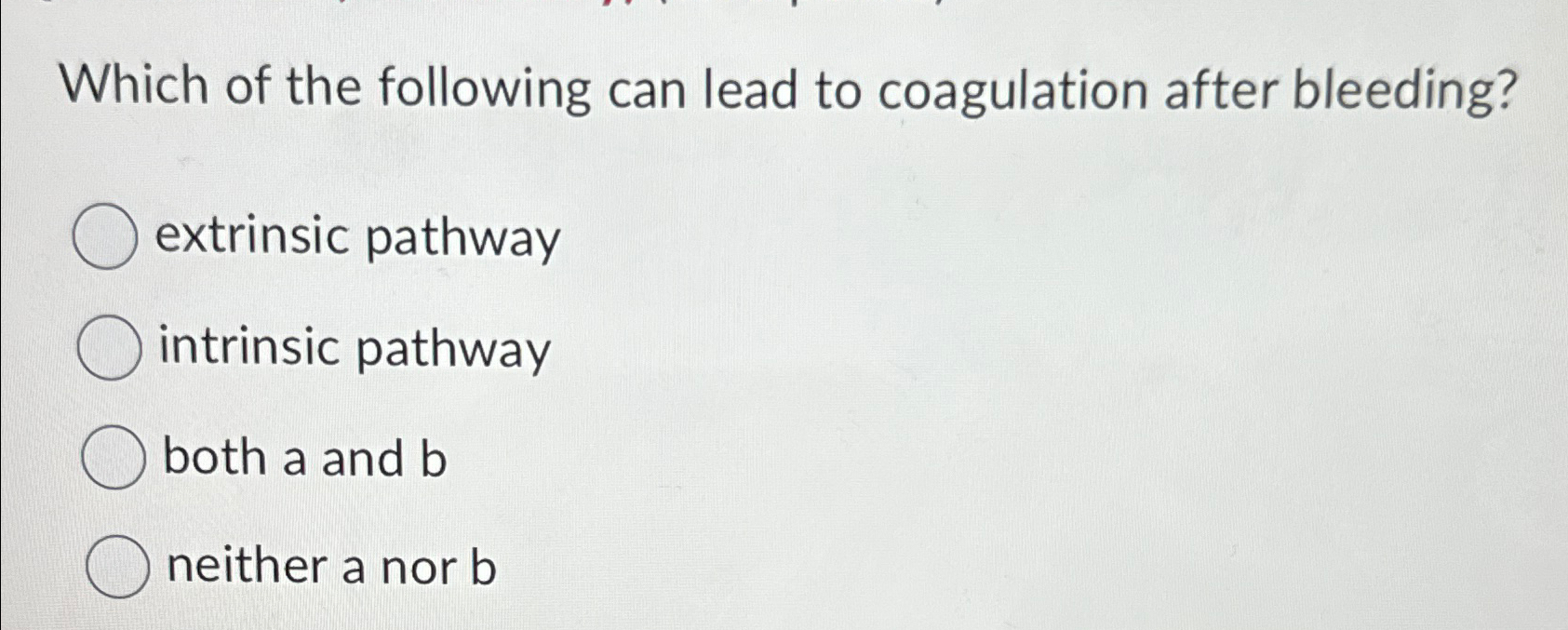 Solved Which of the following can lead to coagulation after | Chegg.com