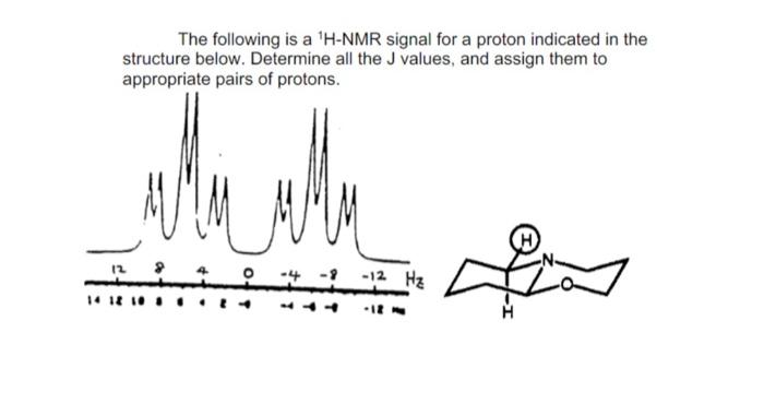 Solved how do you solve for the j coupling constants? im | Chegg.com