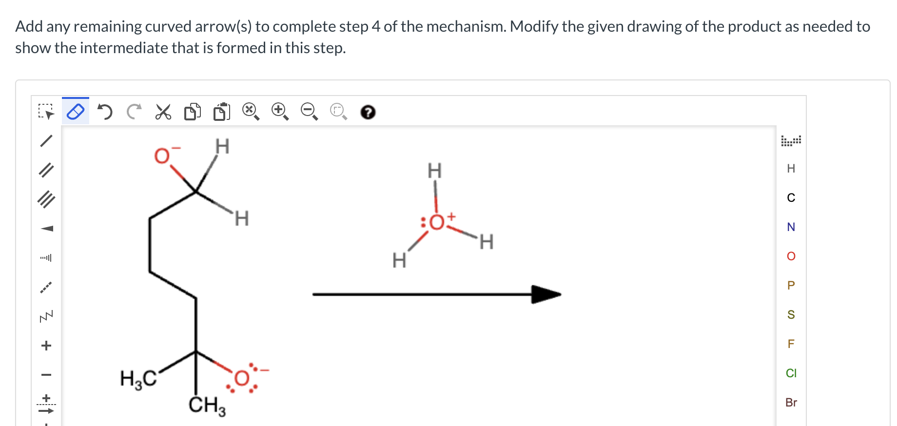 Solved Add any remaining curved arrow(s) ﻿to complete step 4 | Chegg.com