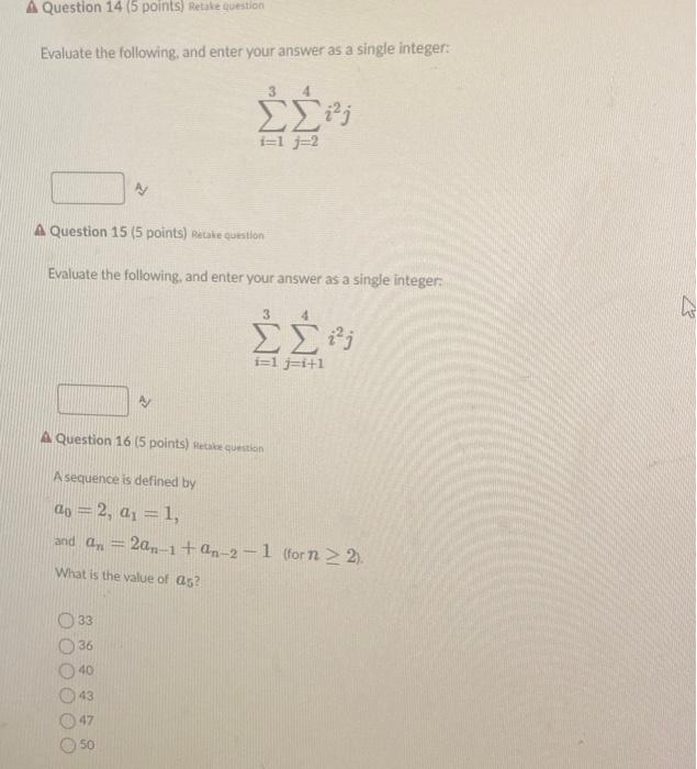 Solved Evaluate the following, and enter your answer as a | Chegg.com