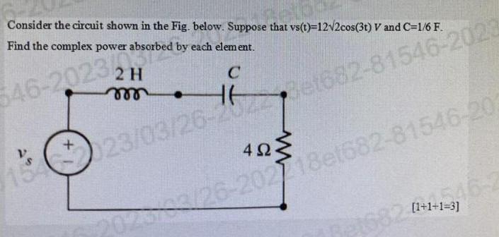 Solved Consider the circuit shown in the Fig. below. Suppose | Chegg.com