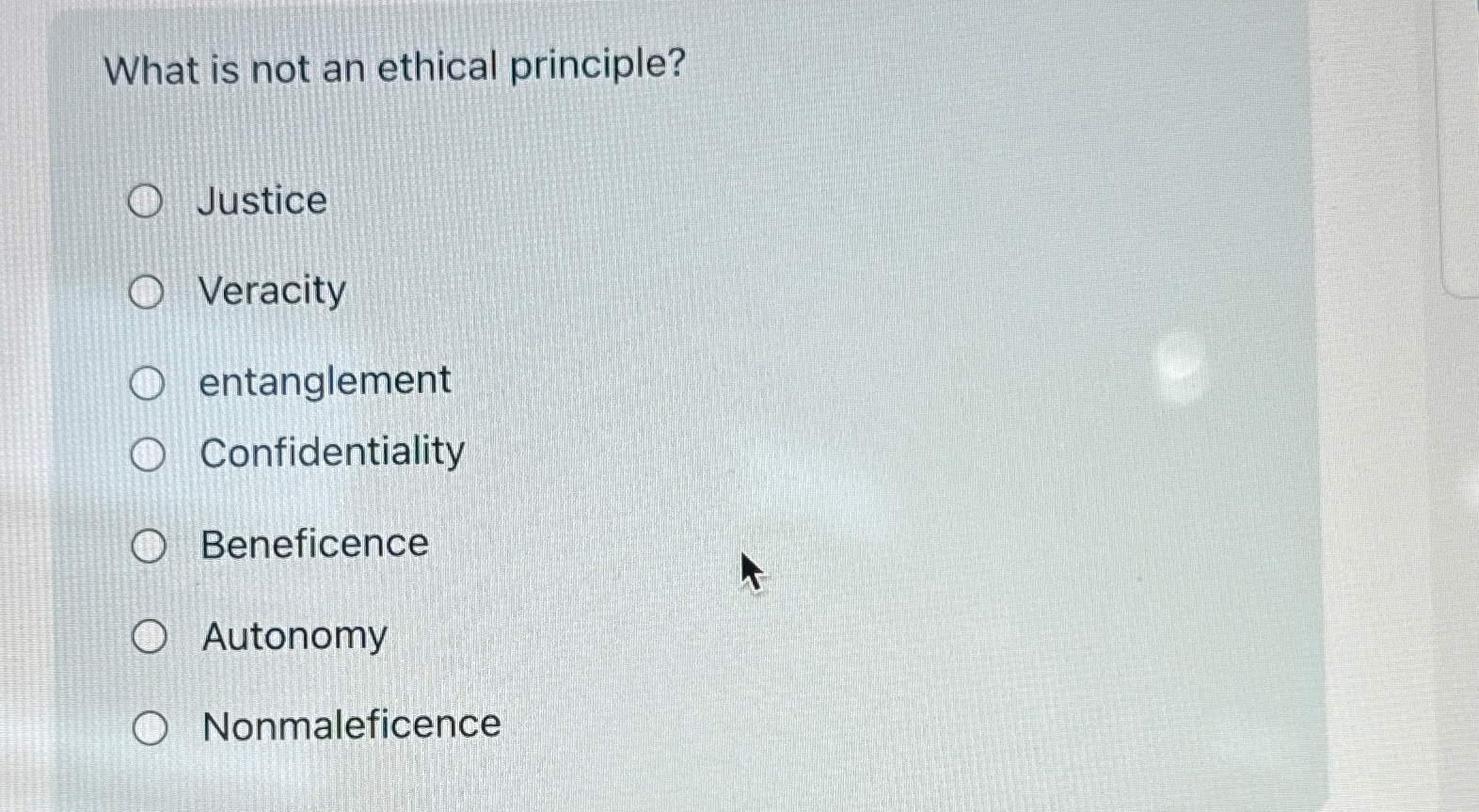 Solved What is not an ethical | Chegg.com