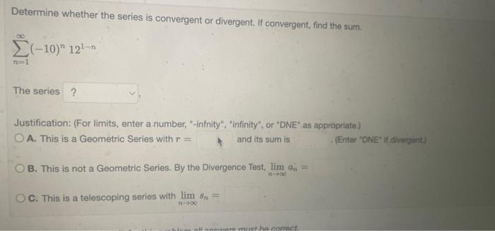 Solved Determine whether the series is convergent or | Chegg.com