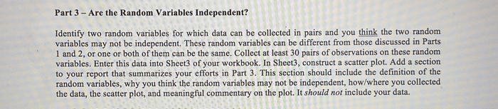 Solved Hello, I need help finding Random variables if they | Chegg.com
