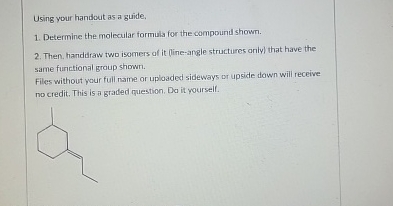 Solved Using your handout as a guide.Determine the molecular | Chegg.com