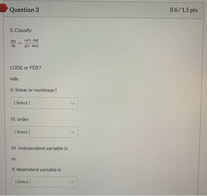 Solved Question 3 0.6/1.5 pts 3. Classify dm da m(1-99) | Chegg.com Solved Question 3 0.6/1.5 pts 3. Classify dm da m(1-99) | Chegg.com