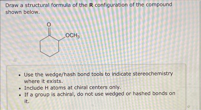 Solved Draw a structural formula of the SR configuration of | Chegg.com