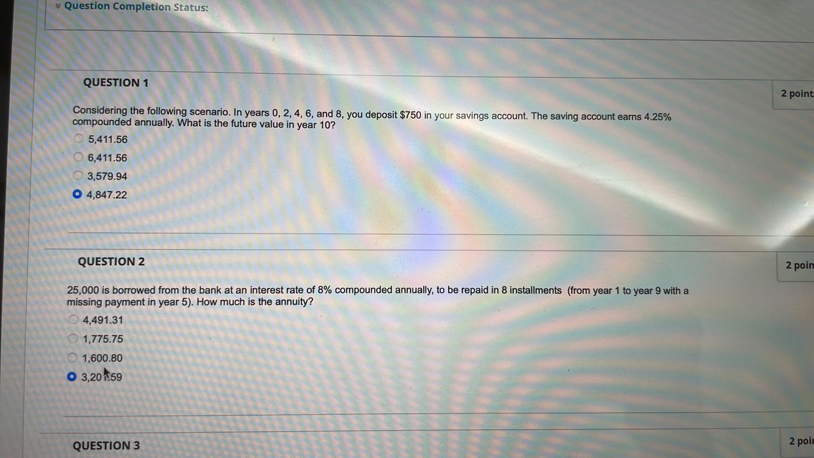 Solved Answer with steps and formula question 2 ﻿only please | Chegg.com
