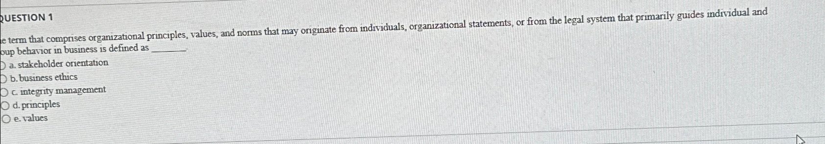 Solved QUESTION 1 ﻿oup behavior in business is defined asa. | Chegg.com