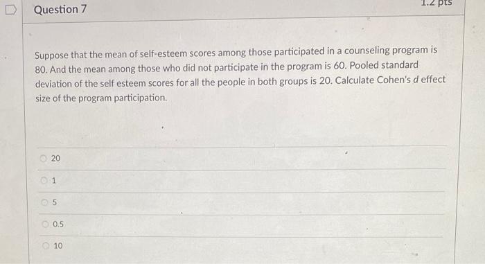 Solved When comparing means of a variable between two | Chegg.com
