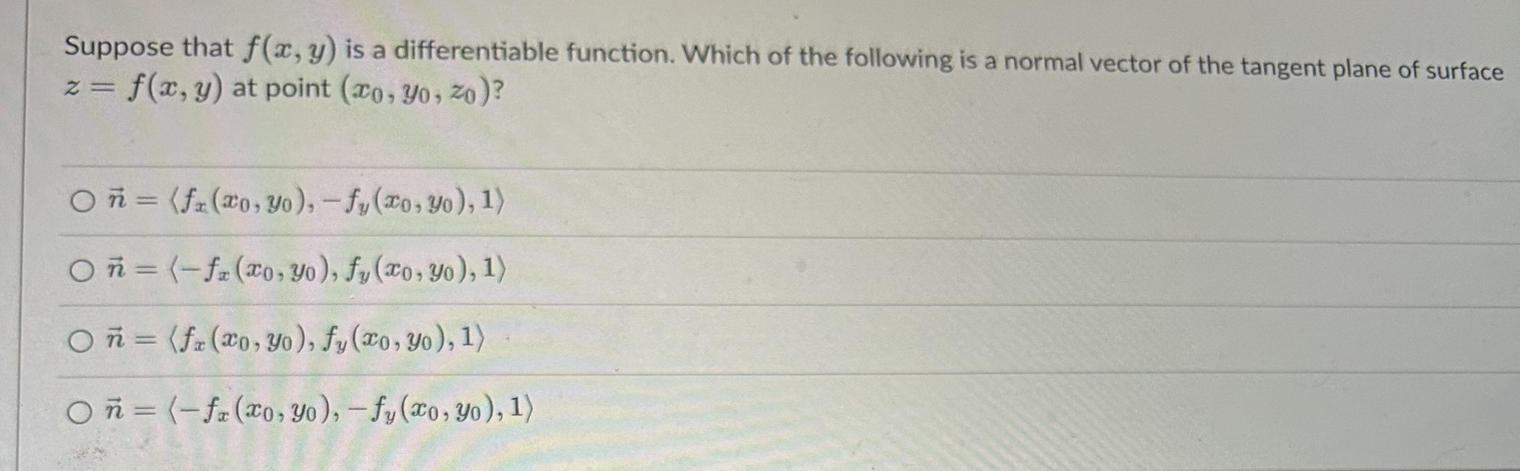 Solved Suppose that f(x,y) ﻿is a differentiable function. | Chegg.com