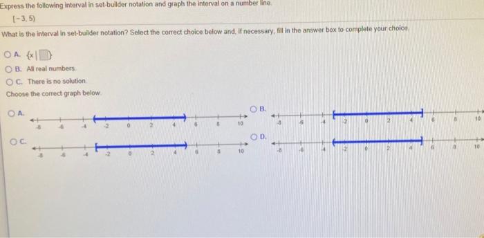Solved Express the following interval in set-builder | Chegg.com