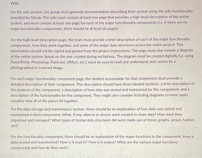 Solved Instructions For this project, you and your group | Chegg.com