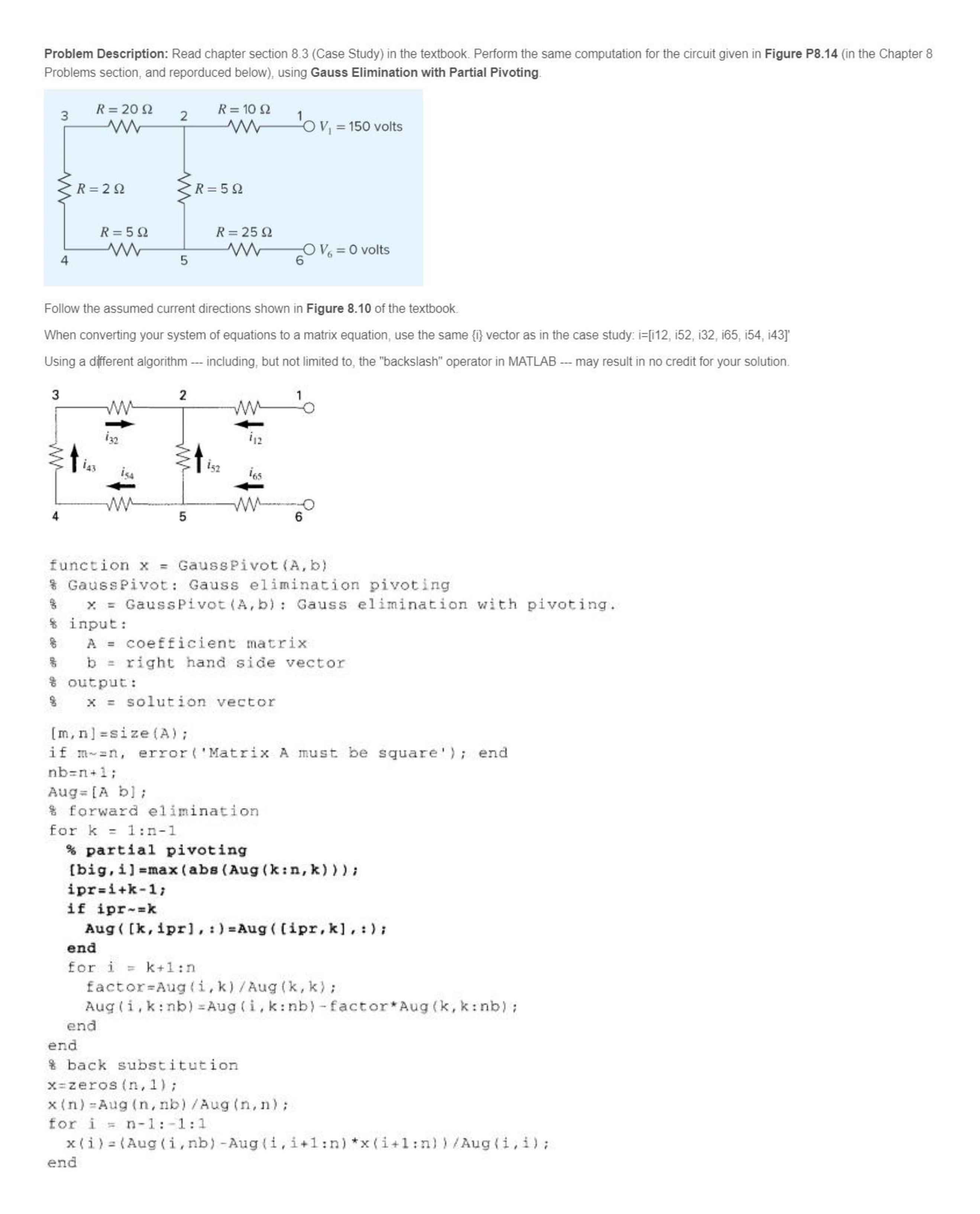 Solved GOAL: SOLVE FOR THE 6 ﻿CURRENTS IN THE CIRCUIT. Use | Chegg.com