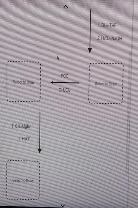 Solved Draw the missing organic structures or select the | Chegg.com