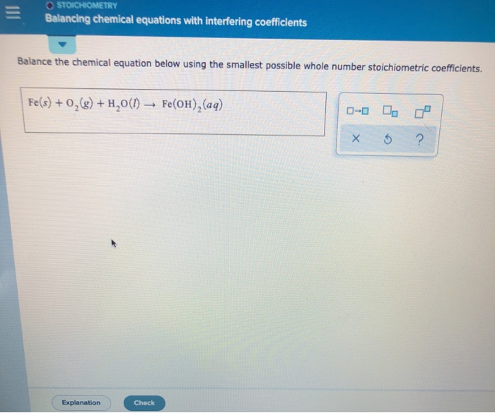 Solved STOICHIOMETRY Balancing chemical equations with | Chegg.com