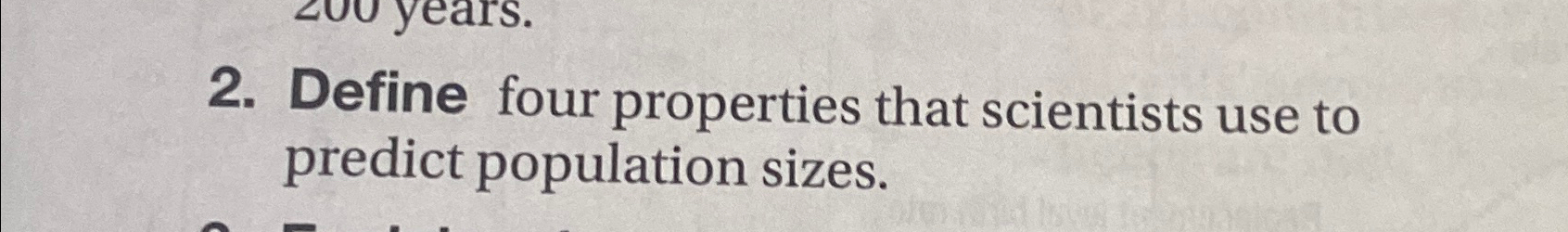 Solved Define four properties that scientists use to predict | Chegg.com