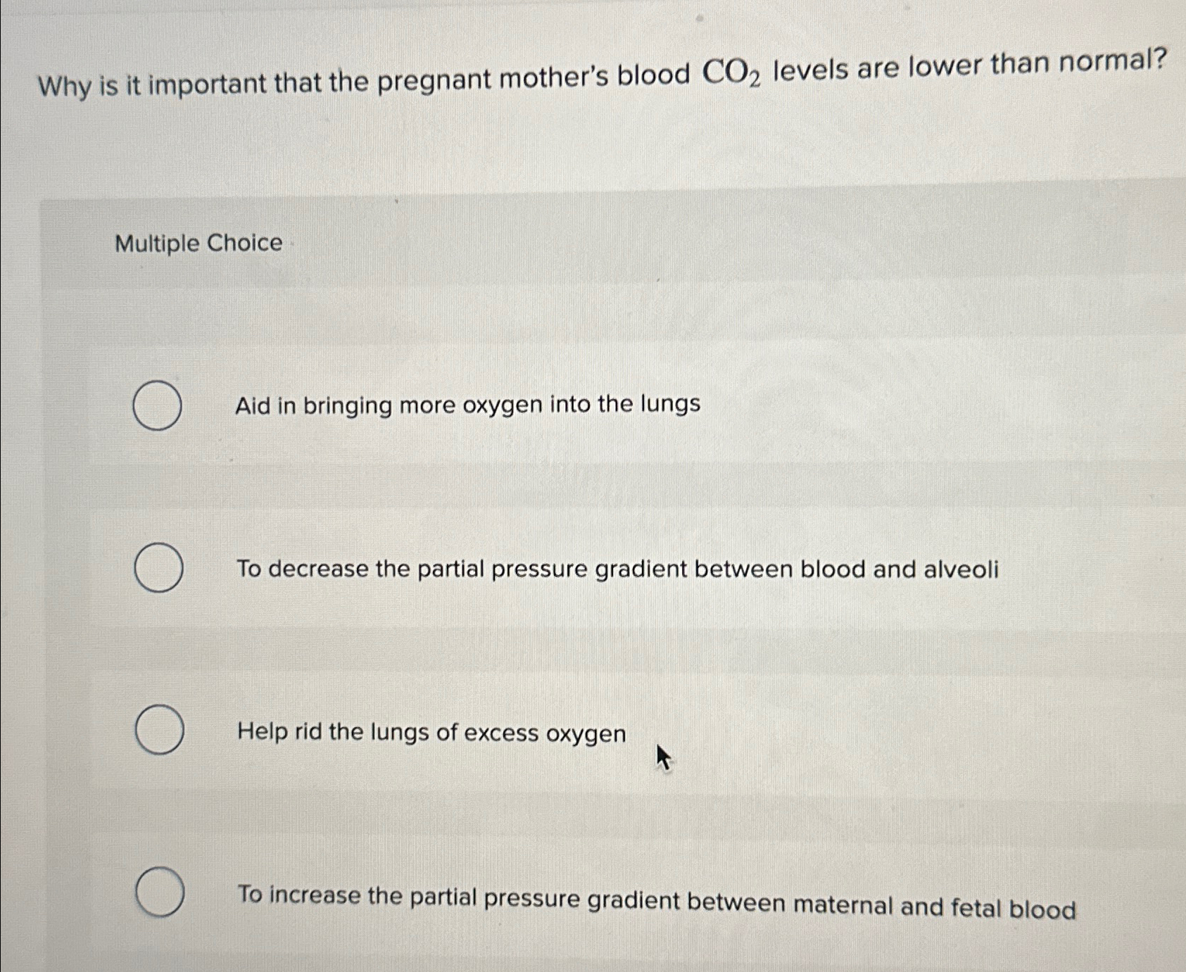 Solved Why is it important that the pregnant mother's blood | Chegg.com