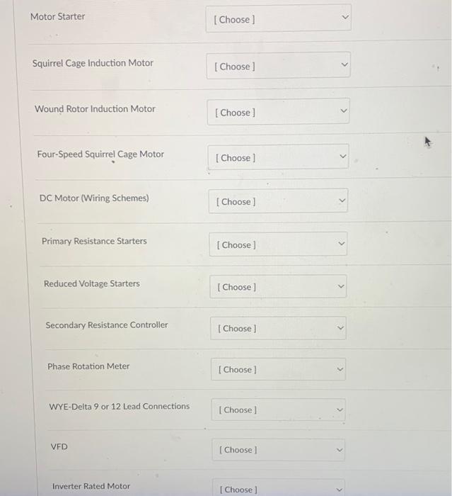 Solved Match Overload Solenoid Armature (Relay) NEMA Relay | Chegg.com