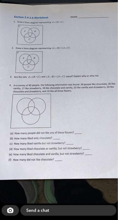 Solved NAME Section 2.4 2.6 Worksheet 1. wwa dan AJUNC 2. | Chegg.com