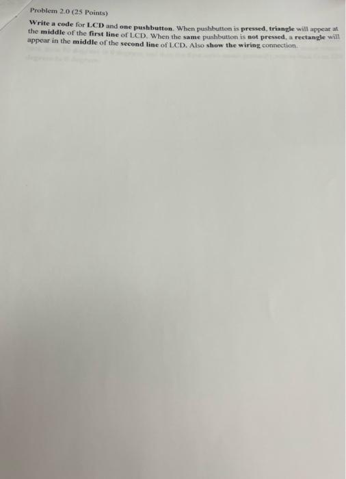 Solved Problem 2.0 (25 Points) Write a code for L.CD and one | Chegg.com