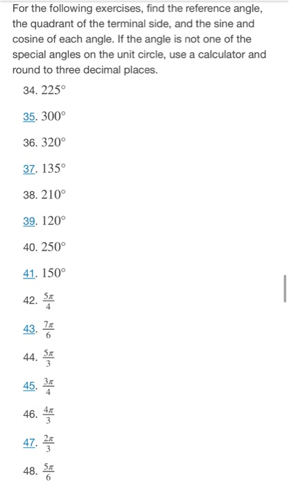 Solved For the following exercises, find the reference | Chegg.com