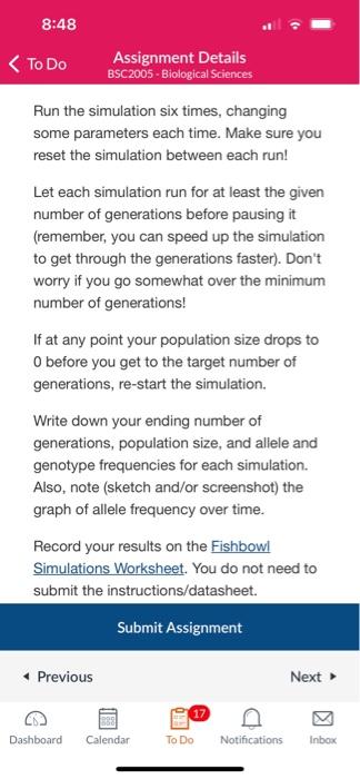 Start by going to Virtual Biology Lab's Popgen | Chegg.com