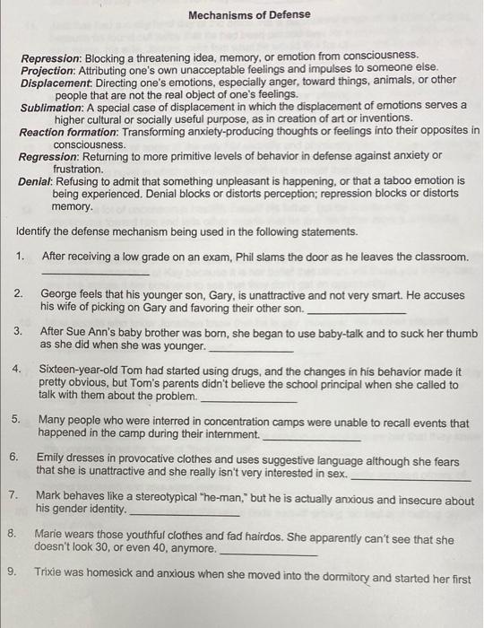 Solved Mechanisms of Defense Repression: Blocking a | Chegg.com