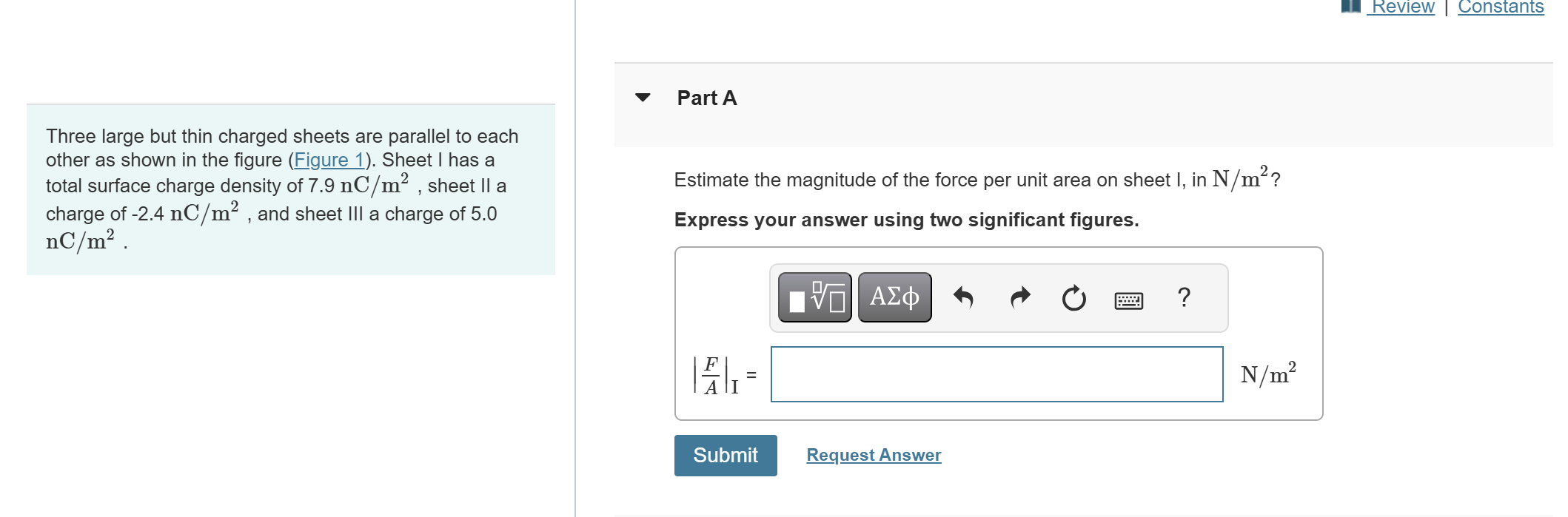 Solved Three large but thin charged sheets are parallel to | Chegg.com