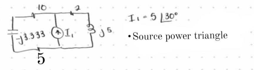 Solved Alternating current, power triangle of the sources. | Chegg.com