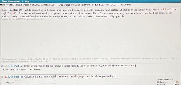 Solved Class Management I Help Homework 3 Begin Date: | Chegg.com