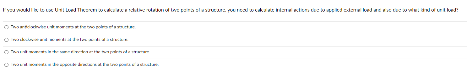 Solved If you would like to use Unit Load Theorem to | Chegg.com
