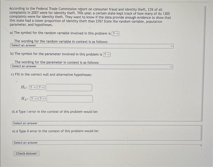 Solved According to the Federal Trade Commission report on | Chegg.com