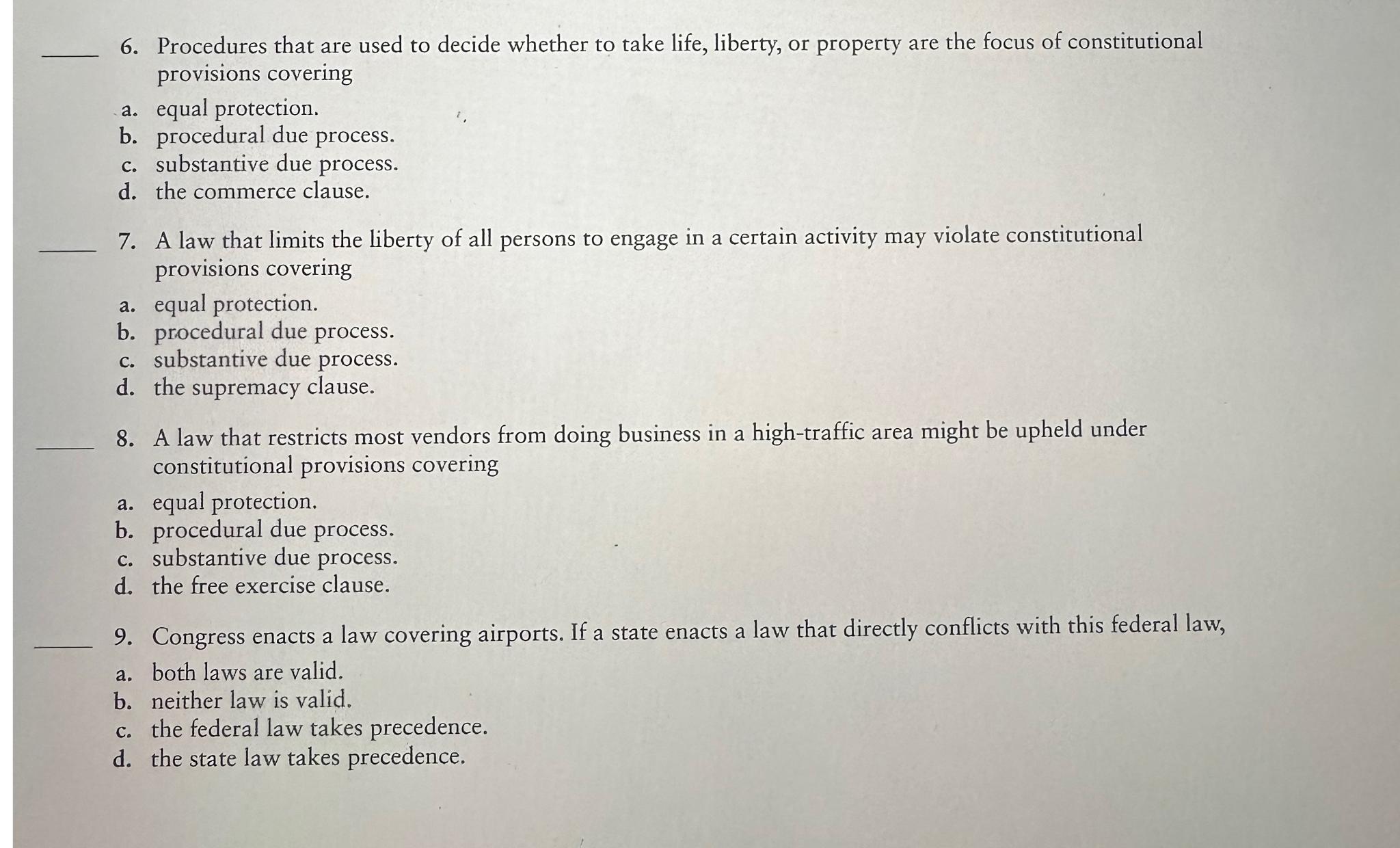 Solved Procedures that are used to decide whether to take | Chegg.com