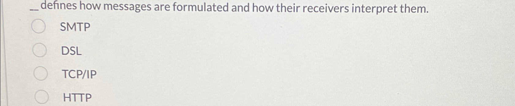 Solved defines how messages are formulated and how their | Chegg.com