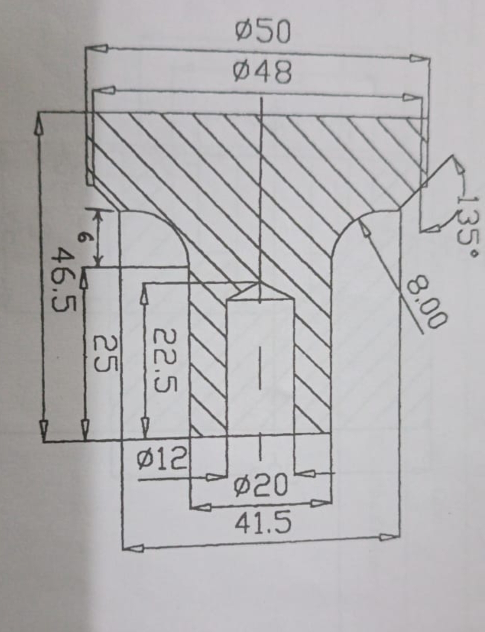 Solved write the part of the G code and M code ? | Chegg.com