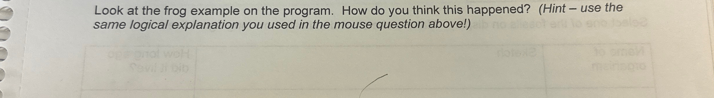 Solved Look at the frog example on the program. How do you | Chegg.com