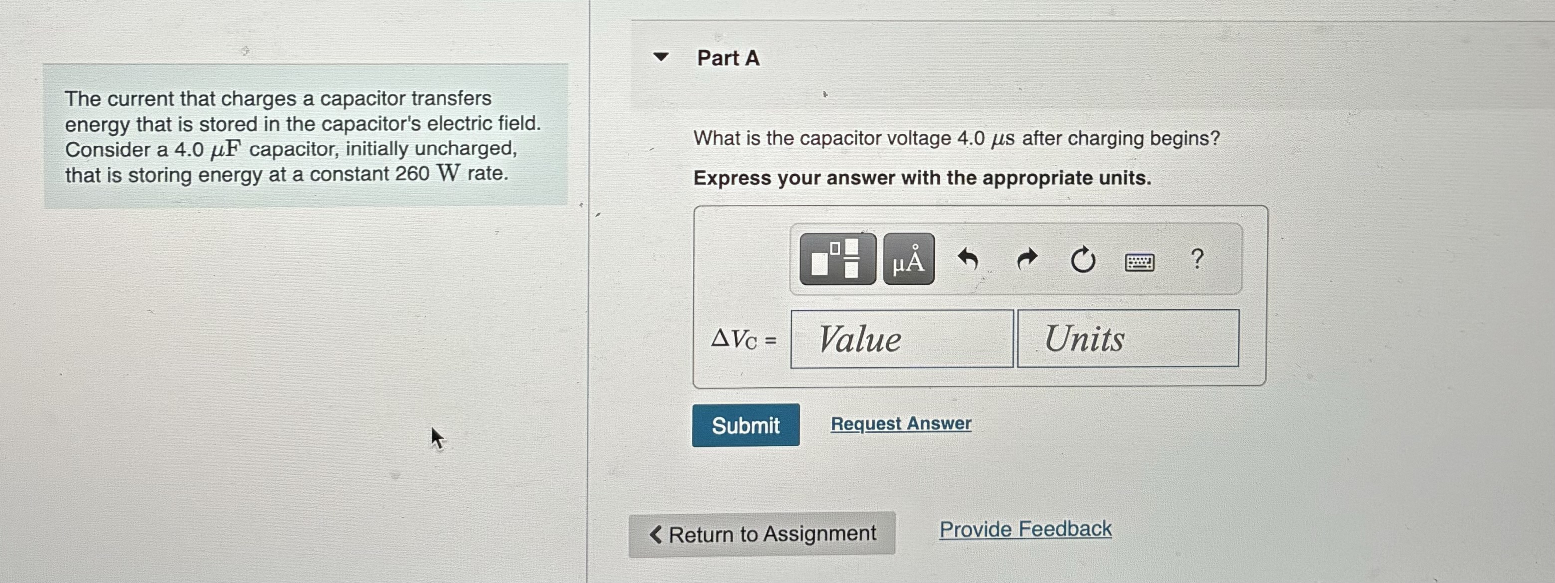 Solved The current that charges a capacitor transfersenergy | Chegg.com