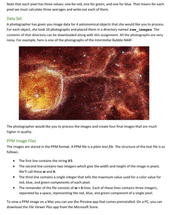 Solved Homework 21 - Pixel Averaging Overview In astronomy, | Chegg.com