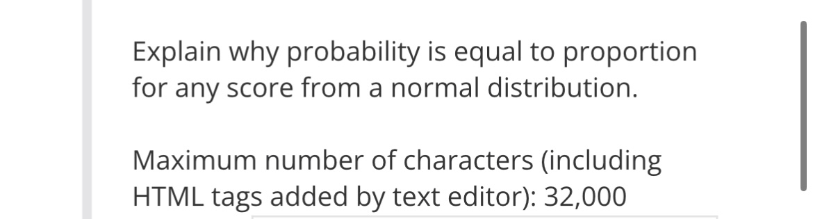 Solved Explain why probability is equal to proportion for | Chegg.com