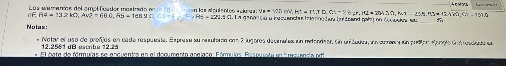 a. The elements of the amplifier shown in the figure | Chegg.com