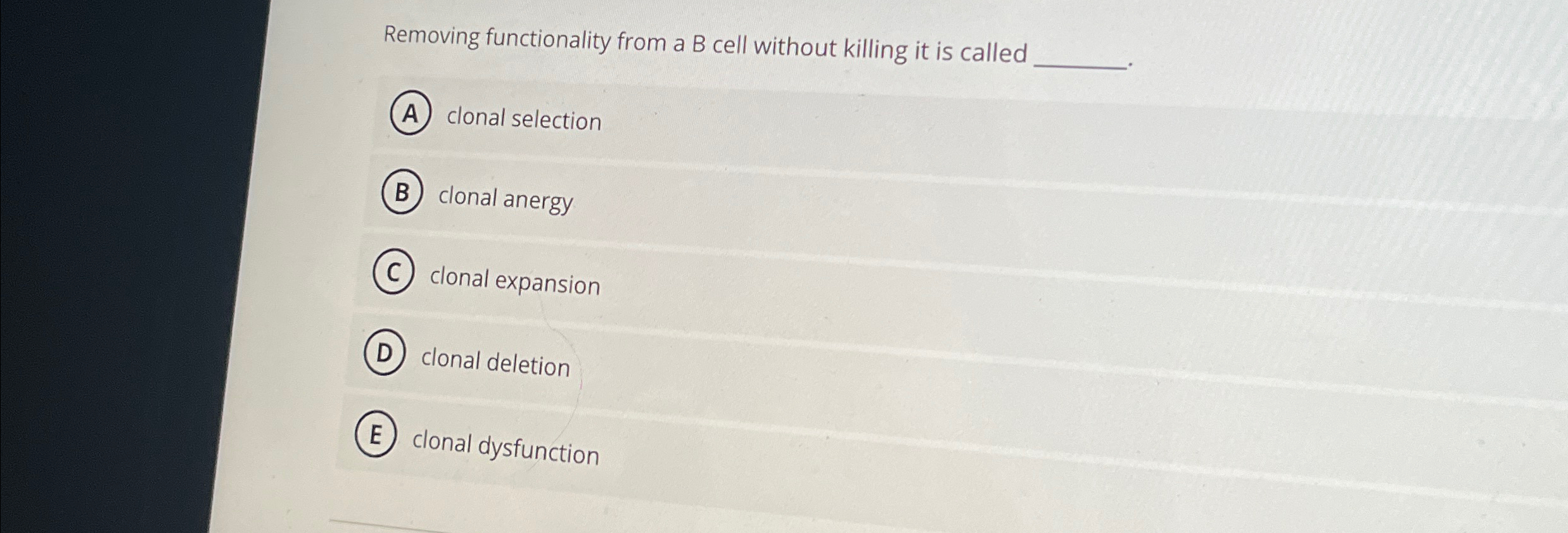 Solved Removing functionality from a B cell without killing | Chegg.com